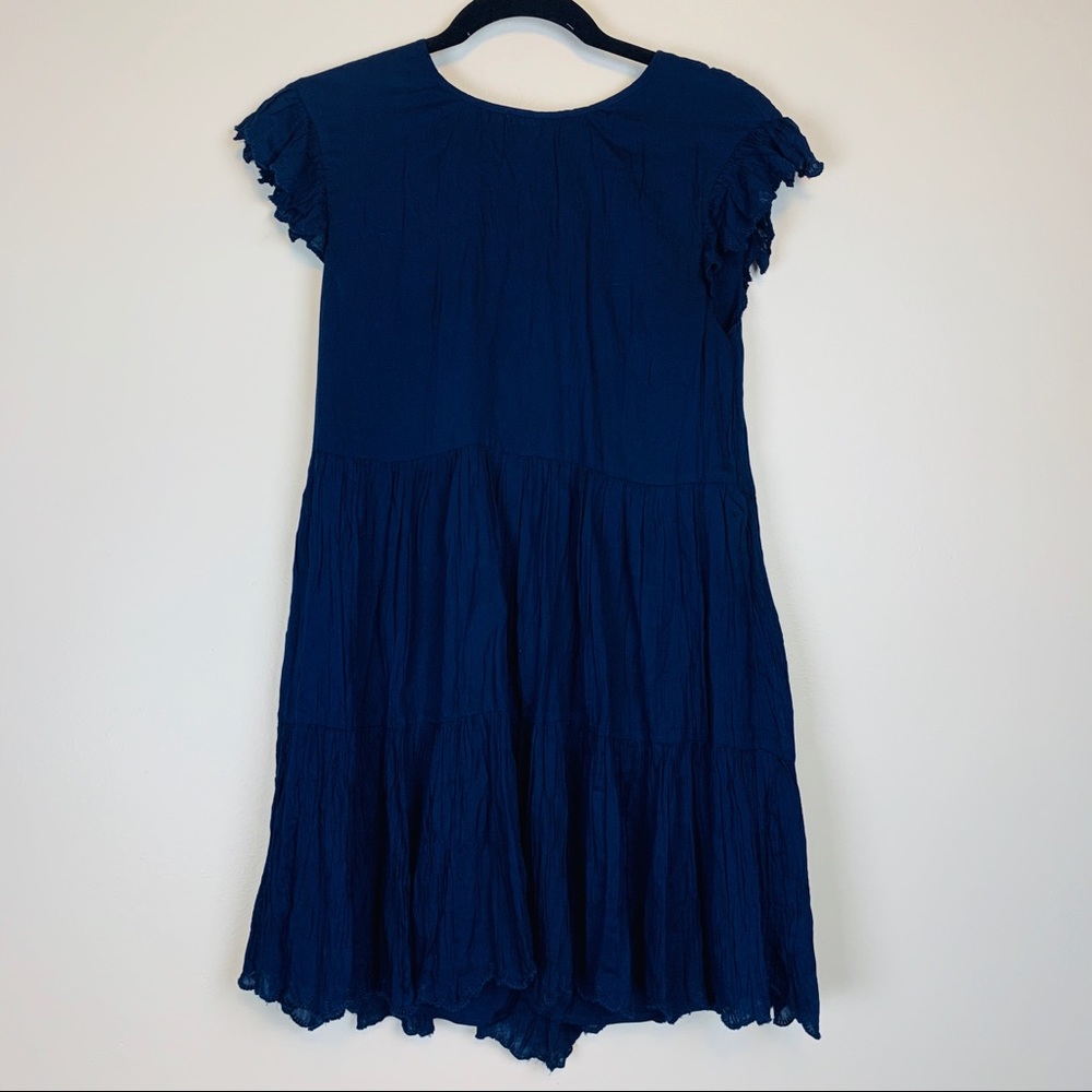 Wilfred | Aritzia Embroidered Babydoll Dress | E19 - Gem